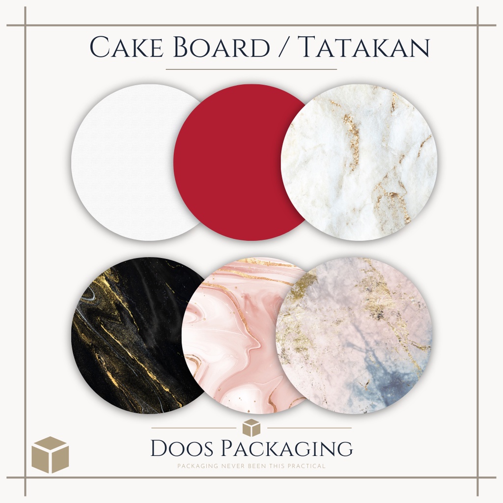 Jual Cake board bulat / tatakan kue bulat ukuran 20 cm | Shopee Indonesia