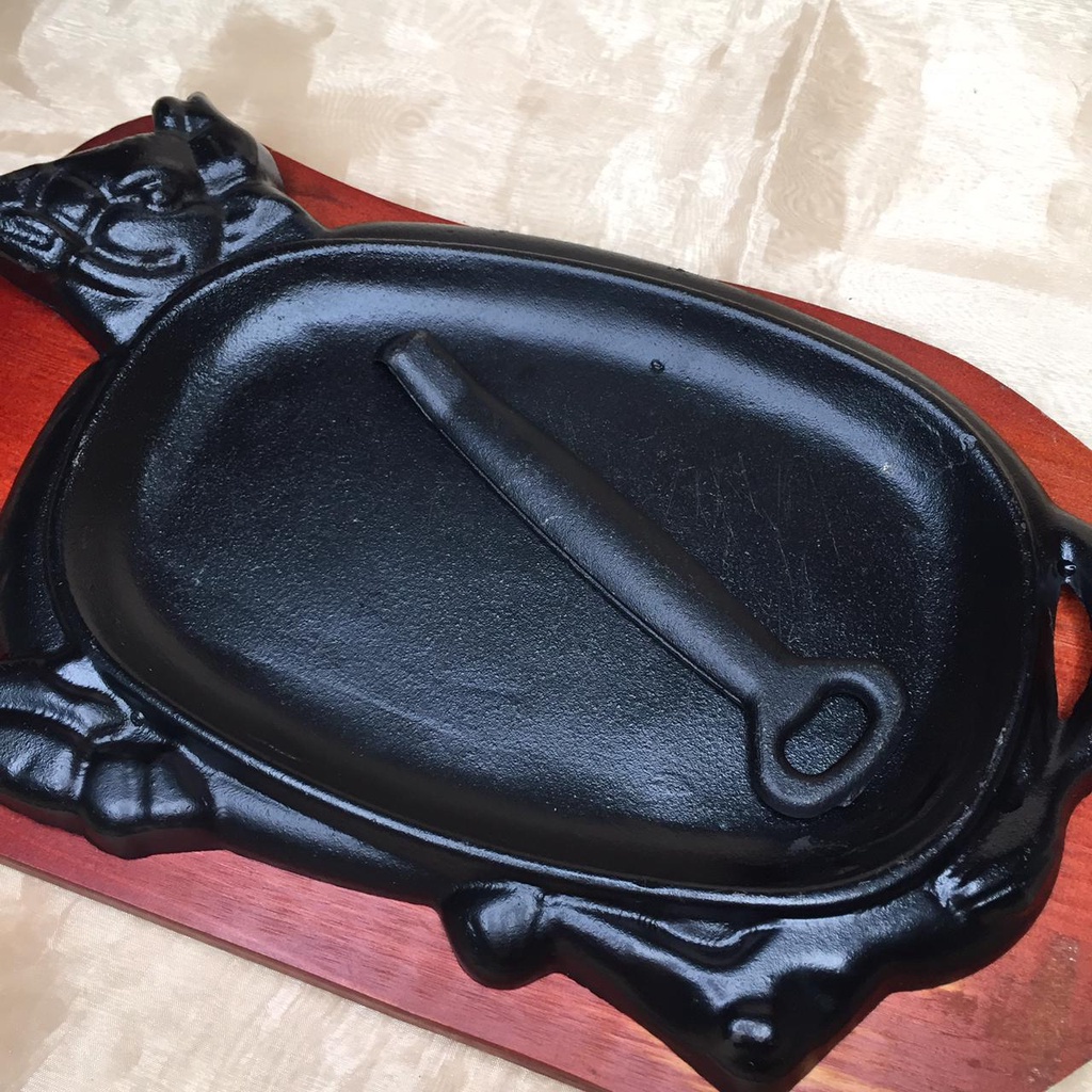 Jual Hotplate Sapi Buffalo & Ovale Piring Steak Grill Die Cast Iron ...