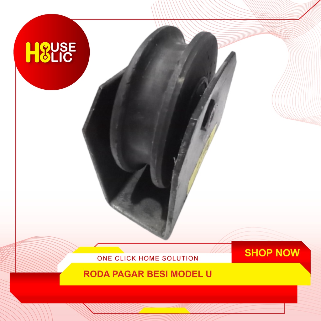 Jual Roda Pagar Besi Model U / Roda Gerbang Rel Siku Laher Lahar Baja ...