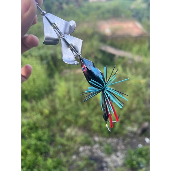 Jual umpan pancing slater double propeler Tomb lure | Shopee Indonesia