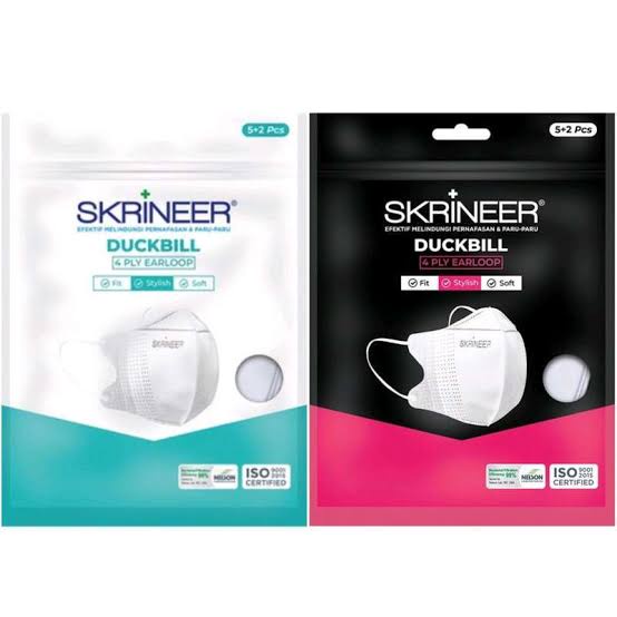 Jual SKRINEER Masker Duckbill Blackpink 4ply earloop 5+2's | Shopee ...
