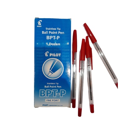 Jual BOLPEN PILOT BPTP WARNA MERAH - FINE POINT (PCS) | Shopee Indonesia