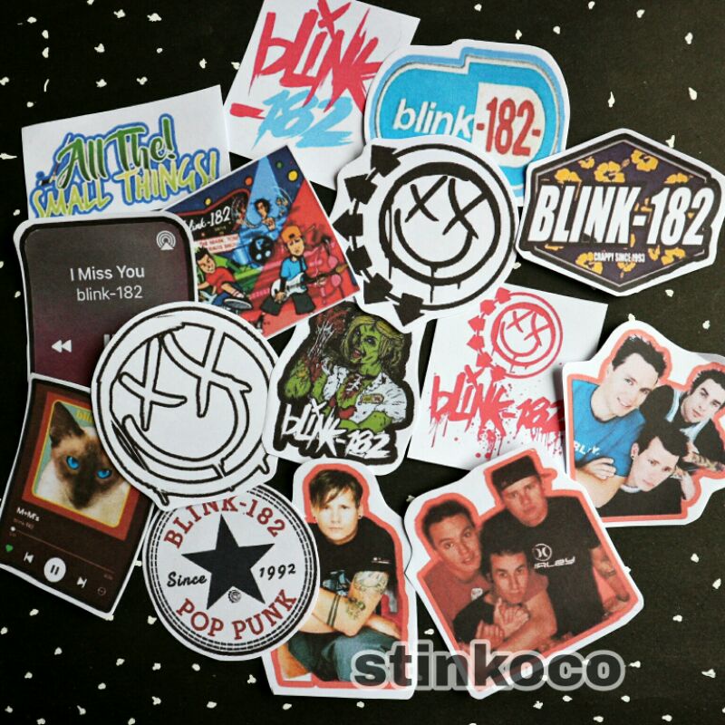 Jual [15PCS] STICKER BLINK-182/TOM DELONGE ISI 15 STICKER | Shopee ...