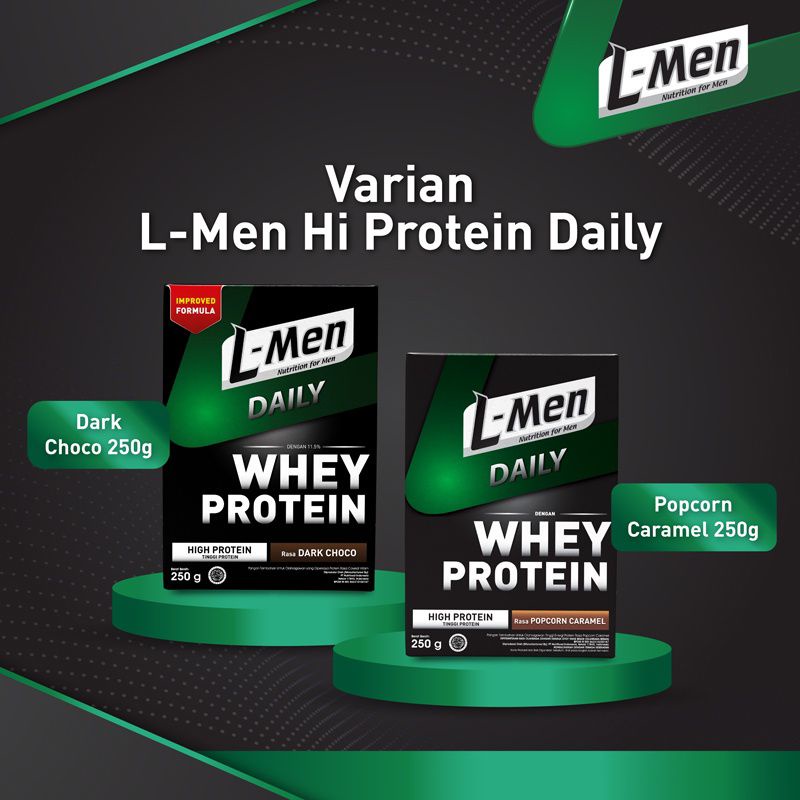 Jual L-Men Daily Whey Protein 250 gr L-Men Daily Hi-Protein Whey ...