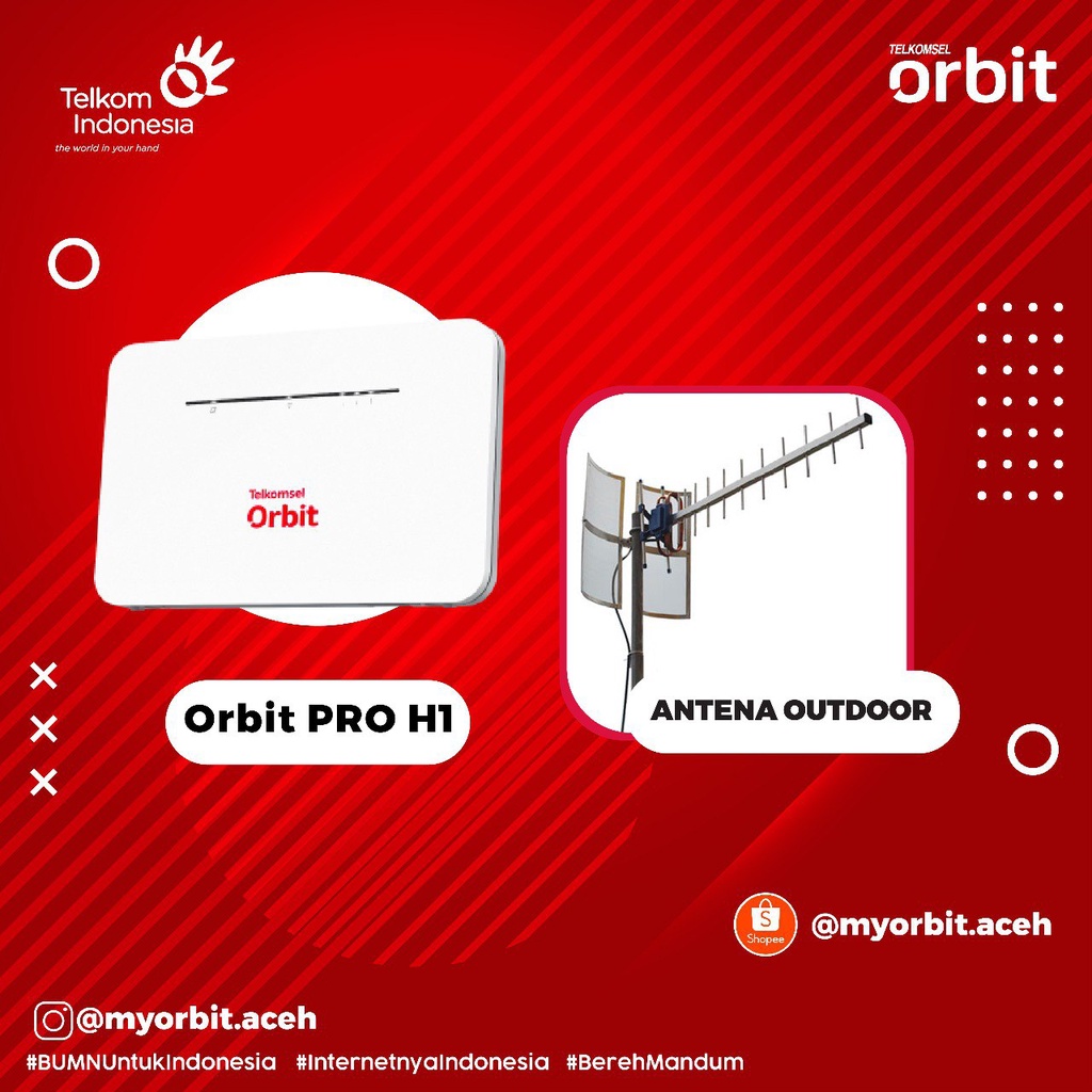 Jual Telkomsel Orbit Pro H1 Modem WiFi 4G High Speed Bonus Data ...