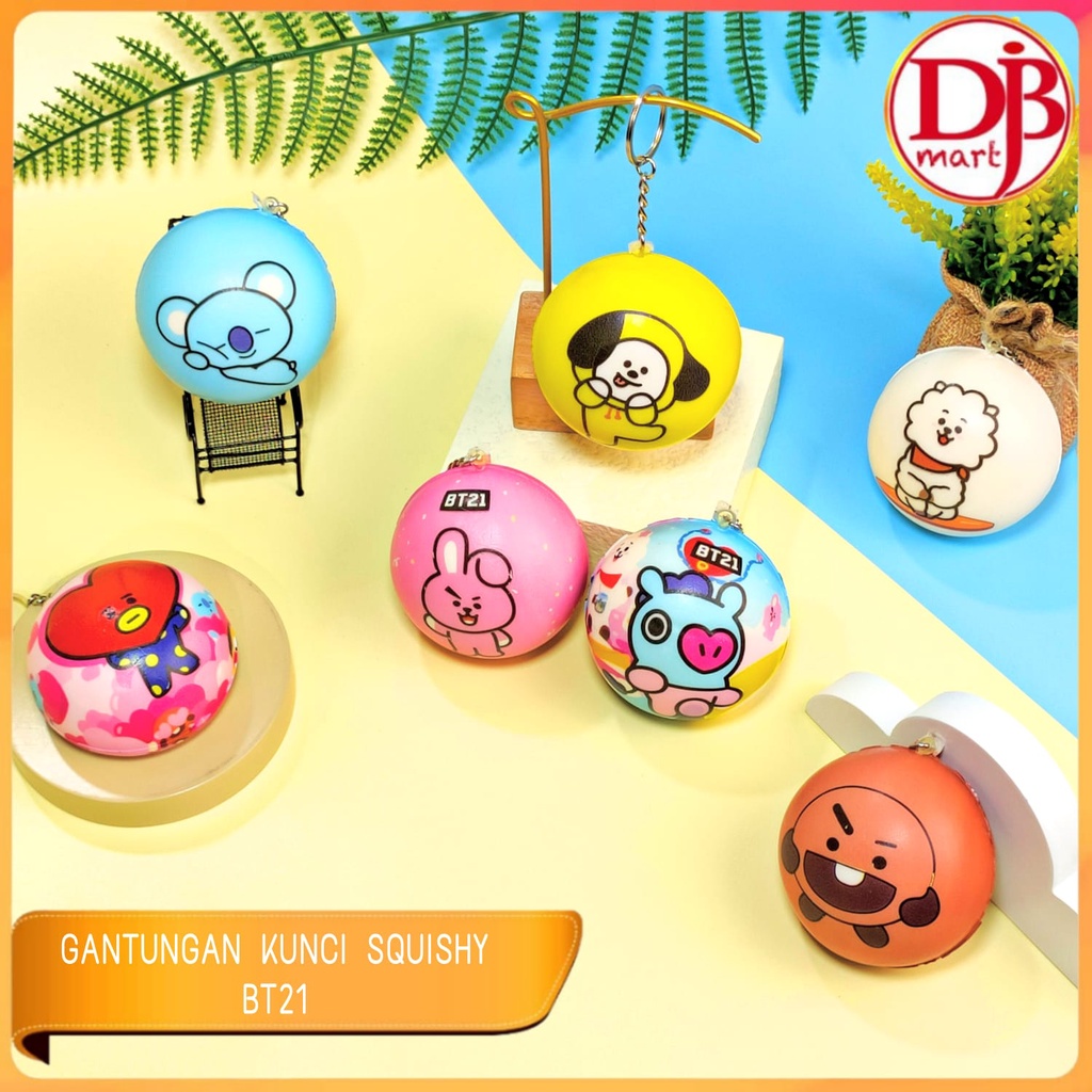 Jual Squishy Bakpao BT21 Gantungan Kunci Mainan Squisi Bapau Karakter ...