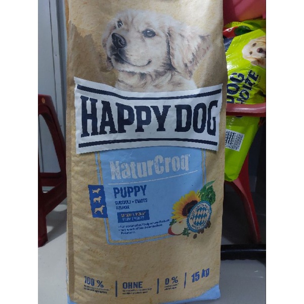 Jual DOG FOOD MERK HAPPY DOG PUPPY NATURCROG REPACK 1KG | Shopee Indonesia