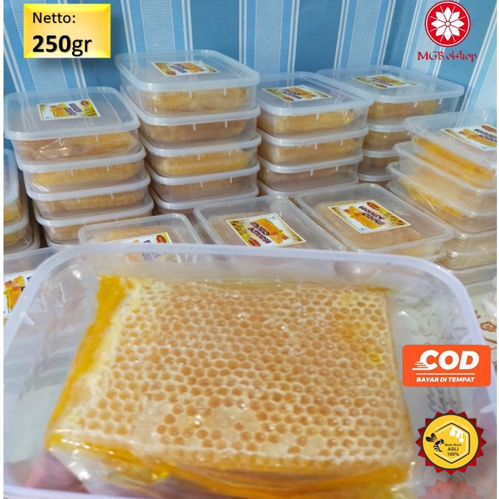 Jual Madu Sarang Asli 250gr Lebah Epis Mellifera Premium Sarang Madu ...