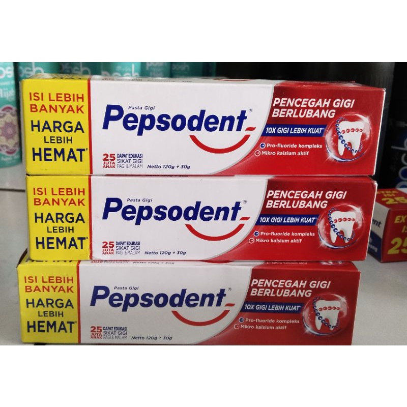 Jual Pepsodent Pasta Gigi White 120g+30g / 150g | Shopee Indonesia