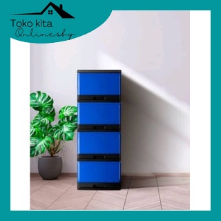 Jual RAK CONTAINER SUSUN 4 MIRACLE KONTENER LEMARI LACI PLASTIK KABINET ...