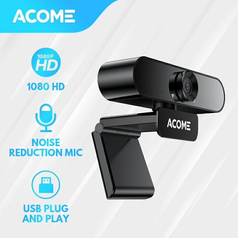 Jual ACOME Smart Webcam AWC11 Web Camera Microphone 360 Noice Reduction ...
