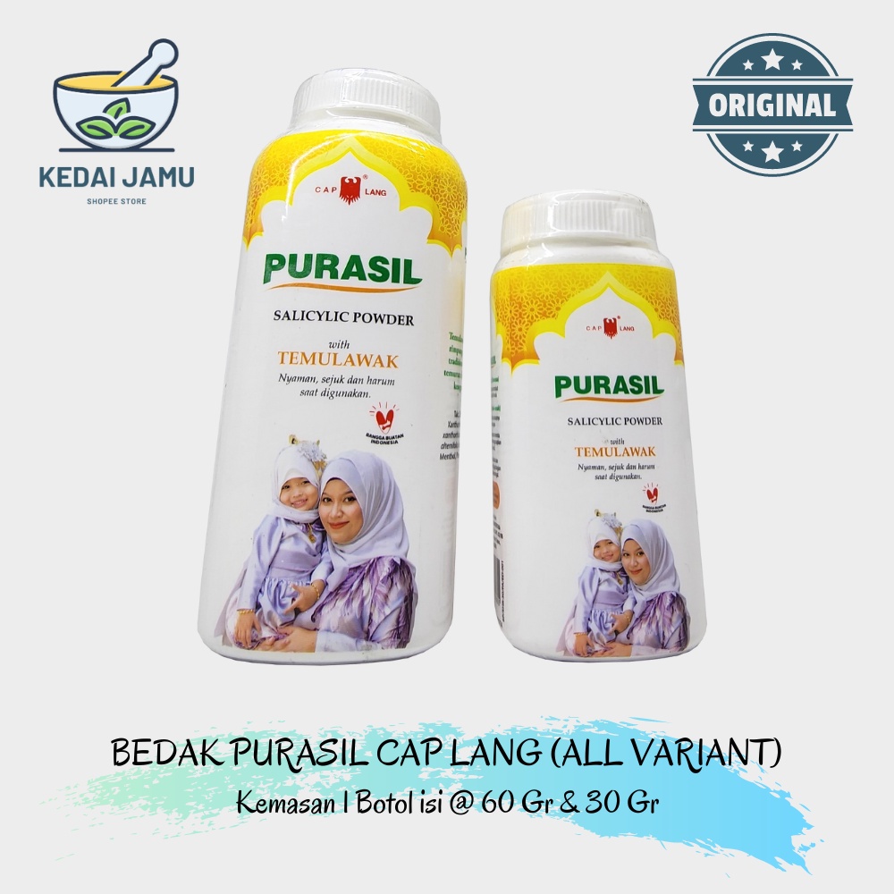 Jual Bedak Purasil Salicylic Powder Temulawak | Shopee Indonesia