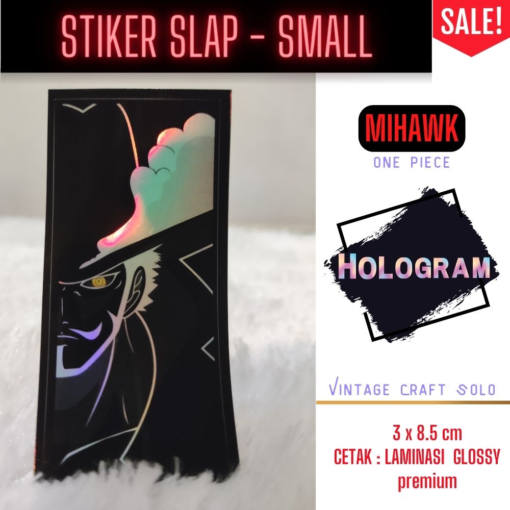Jual Sticker Stiker Anime Laptop Slap Mihawk One Piece SALE! | Shopee ...