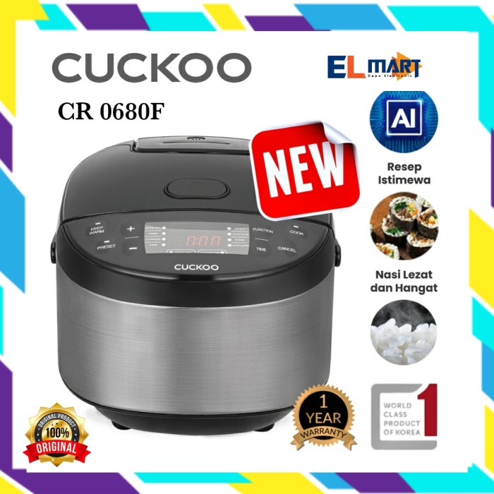 Jual Digital Rice Cooker Korea Cuckoo CR 0680F 0680 F CR0680F 1L LED ...