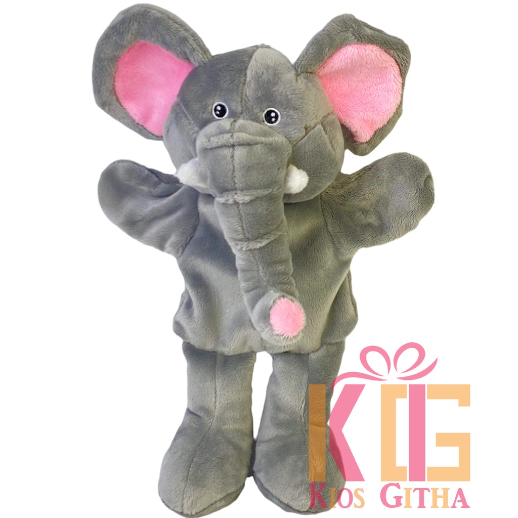 Jual Boneka Tangan Binatang Hand Puppet Bisa Custom sablon Nama Animal ...