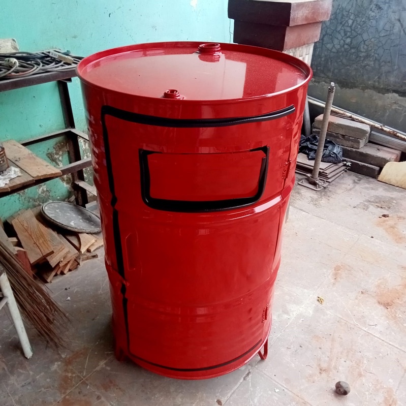Jual Tong Sampah Besi Vol 200 ltr, Tong Sampah Besar | Shopee Indonesia