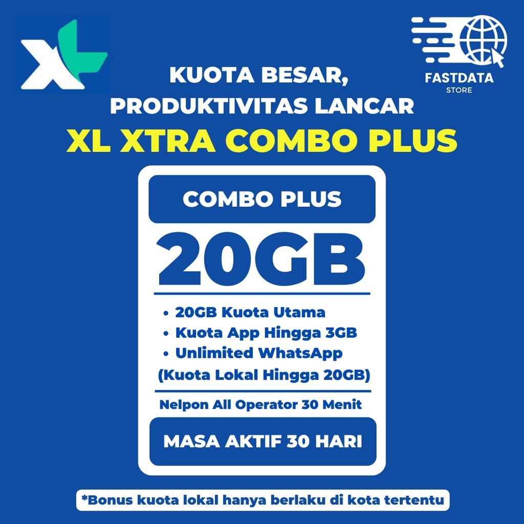 Jual BIG PROMO!! PAKET DATA XL BIG KUOTA SUPER MURAH PROSES CEPAT | Shopee Indonesia