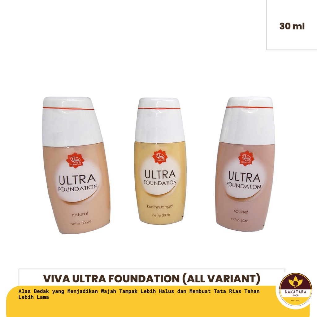 Jual VIVA ULTRA FOUNDATION ALAS BEDAK 30ML | Shopee Indonesia