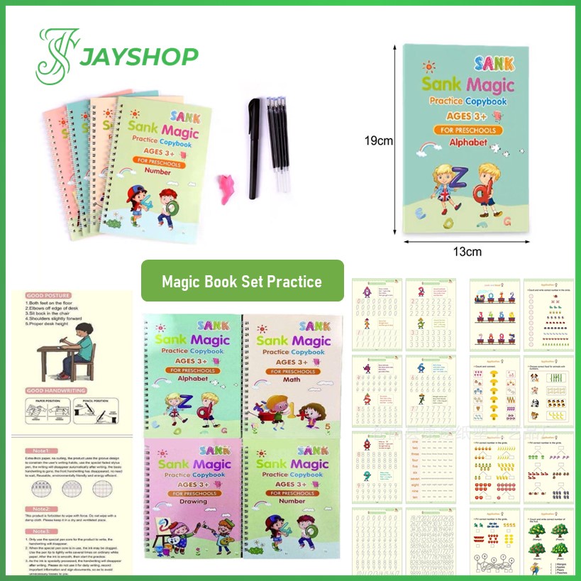 Jual Magic Book Set 4in1 Magic Practice Book Isi 4 Buku + Pulpen Buku ...