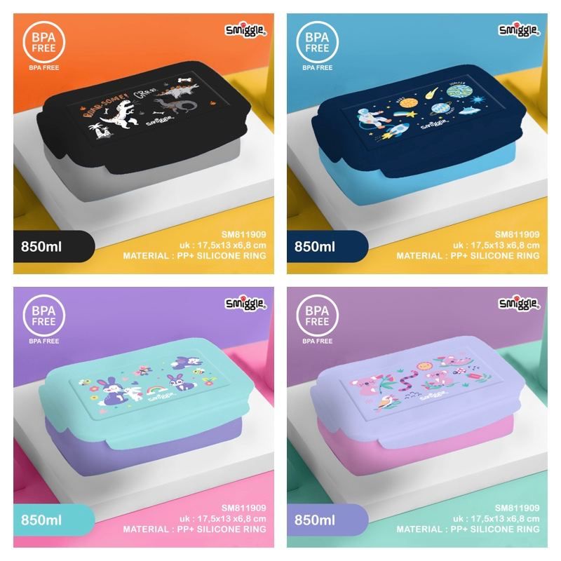 Jual SMIGGLE LUNCH BOX ANAK KARAKTER/KOTAK BEKAL UK.850 ML | Shopee ...