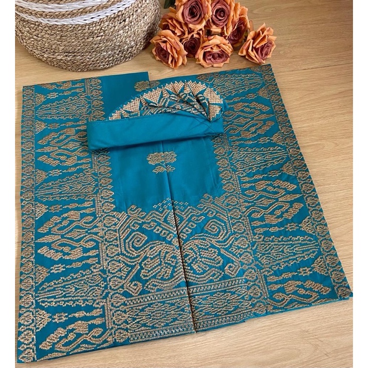 Jual SET COUPLE BENANG SONGKET METALIC/PREMIUM (KAMEN SAPUT UDENG ...