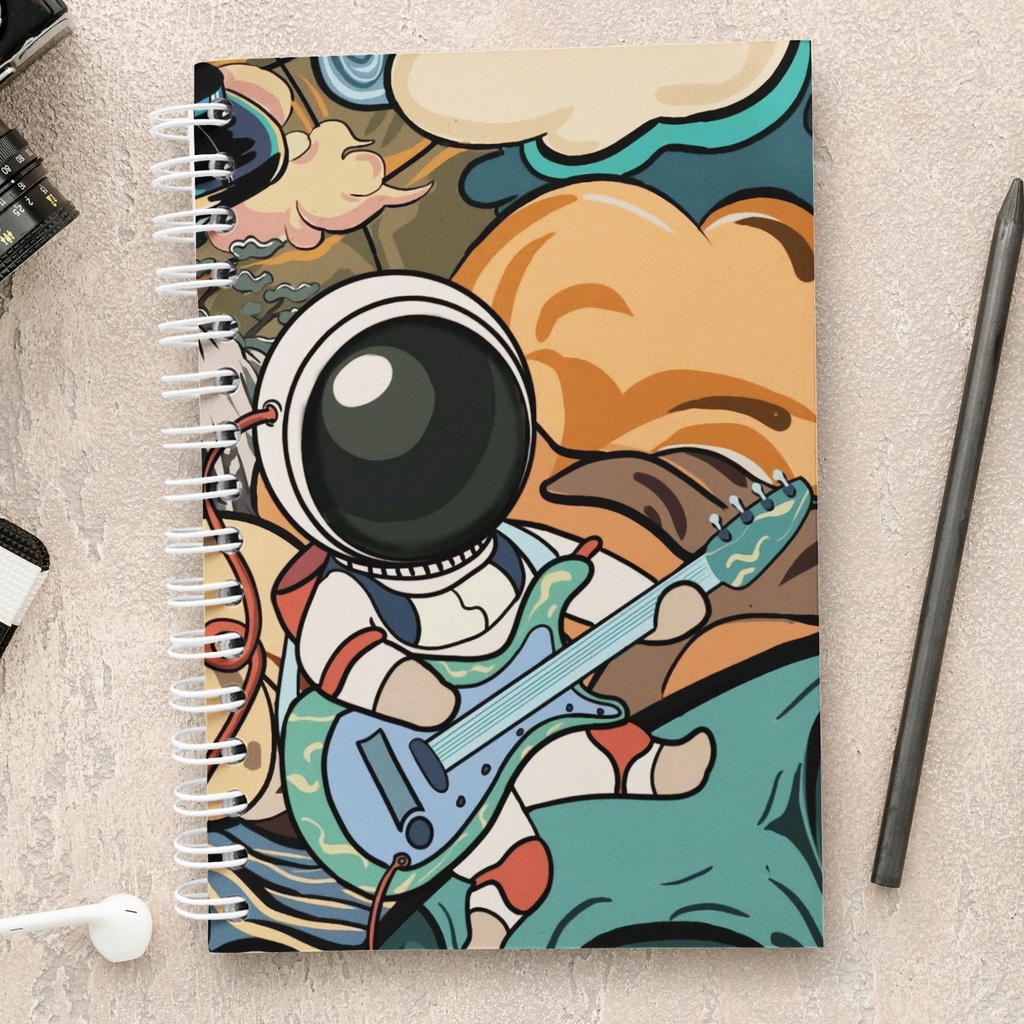 Jual Note Book Spiral Large (10 cm X 14 cm) Edisi Chibi Astronot ...