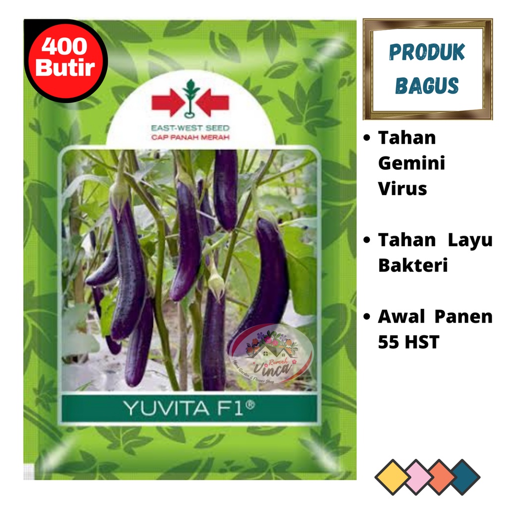 Jual Bibit Benih Terong Ungu Tahan Virus YUVITA F1 Isi 400 butir dari Cap Panah Merah | Shopee ...