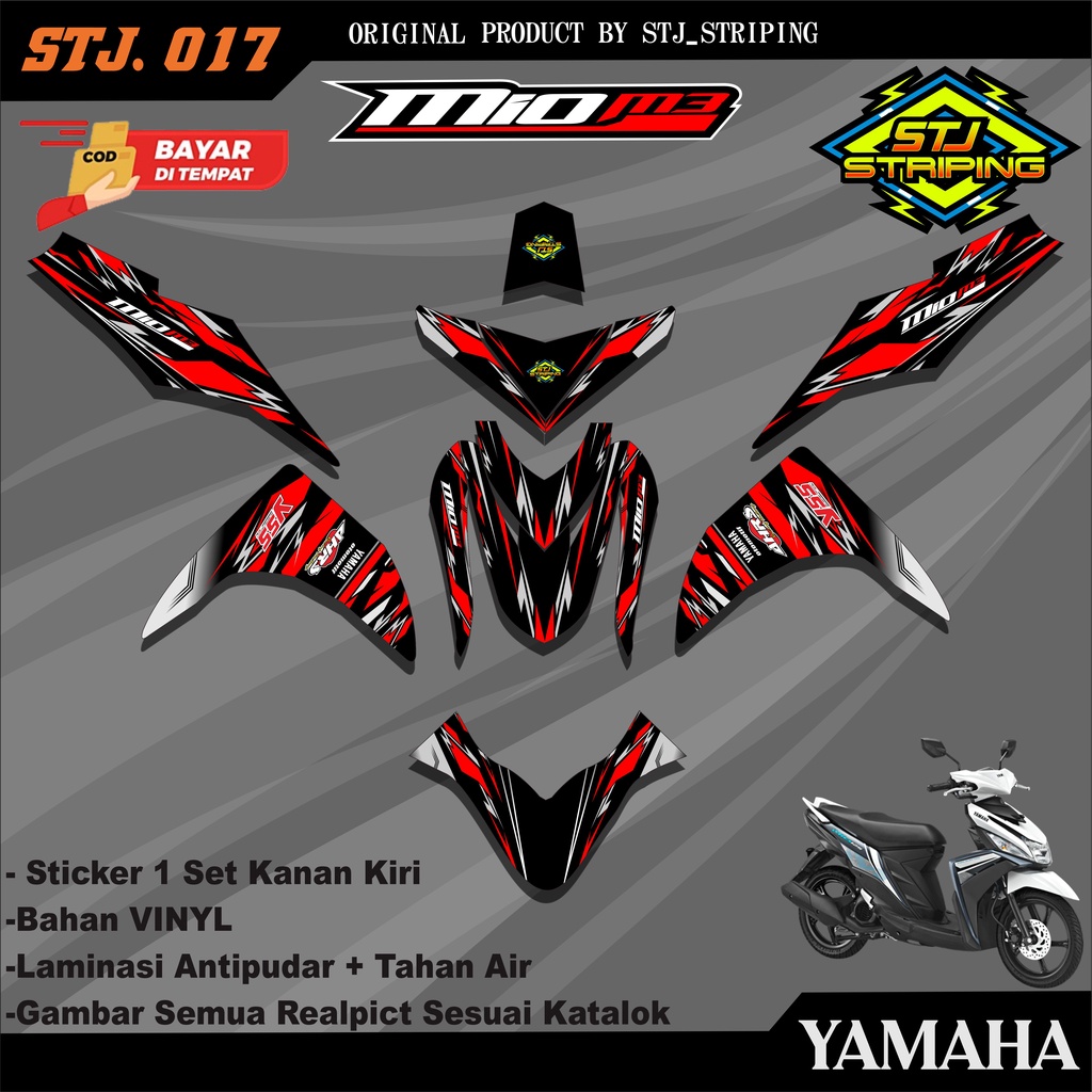 Jual Sticker DECAL FULL BODY MIO M3 - Stiker Striping DECAL Variasi ...