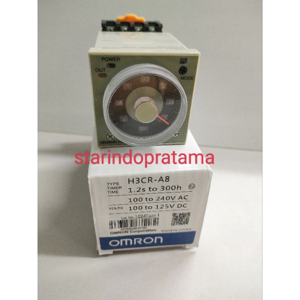 Jual TIMER OMRON H3CR-A8 220VAC 8pin plus socket | Shopee Indonesia