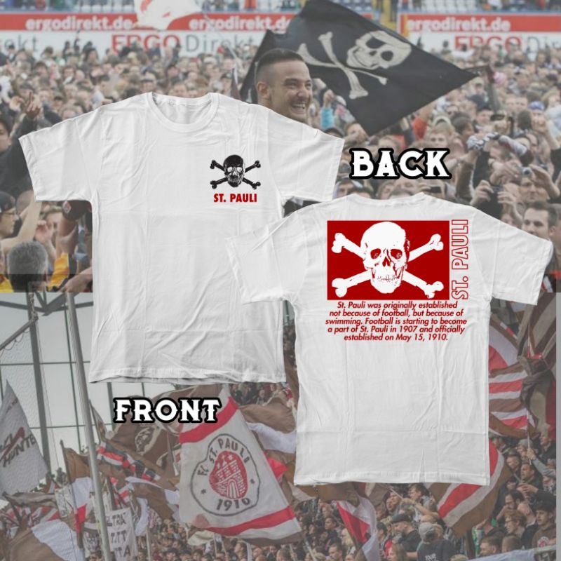 Jual Kaos Tshirt ST. Pauli Hooligans Casual Ultras Football White N ...