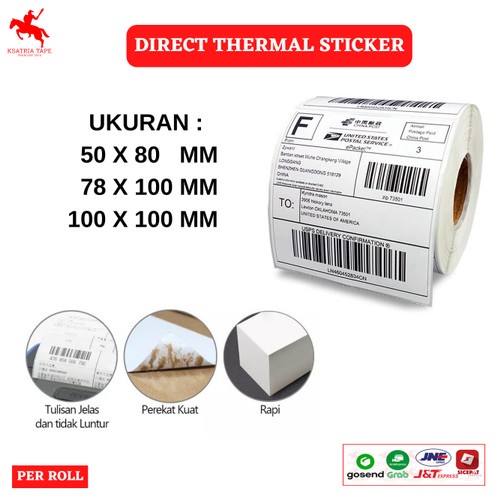 Jual JUAL Thermal Direct Label/Kertas Label Stiker-ROLL | Shopee Indonesia