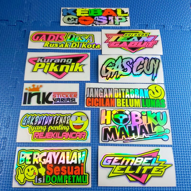 Jual STICKER KATA KATA GADIS DSA KURANG PIKNIK CUTTING #13 | Shopee ...