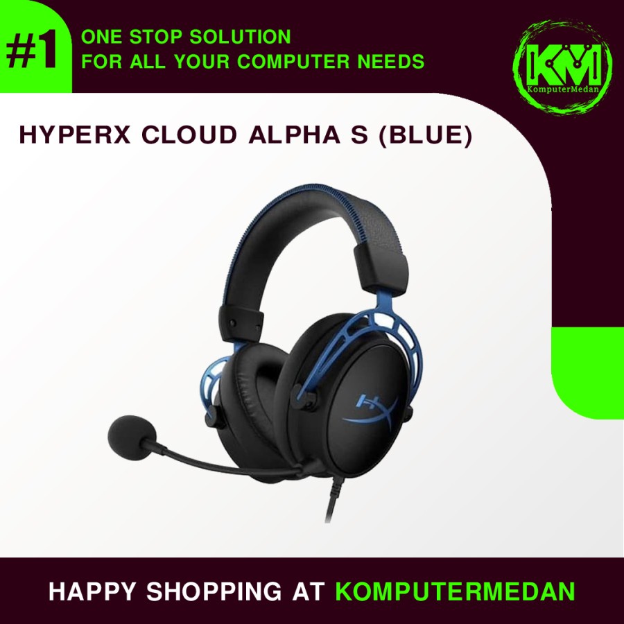 Jual HyperX Cloud Alpha S - Gaming Headset (Blue) | Shopee Indonesia