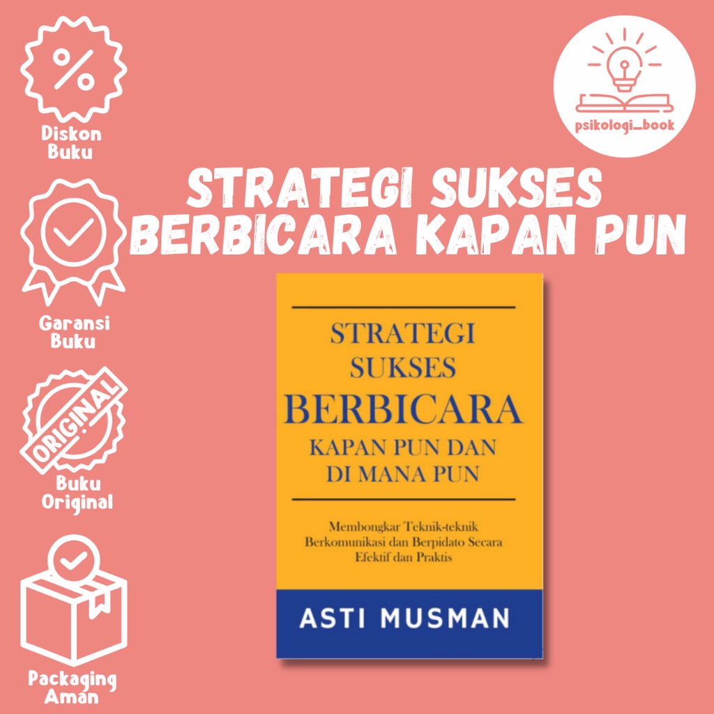 Jual Buku Strategi Sukses Berbicara Kapan Pun Dan Di Mana Pun ... Jual Buku Strategi Sukses Berbicara Kapan Pun Dan Di Mana Pun ...