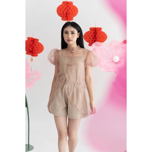 Jual IWEARGRACIE - Vivien Set / Setelan Wanita / Setelan Celana Pendek ...