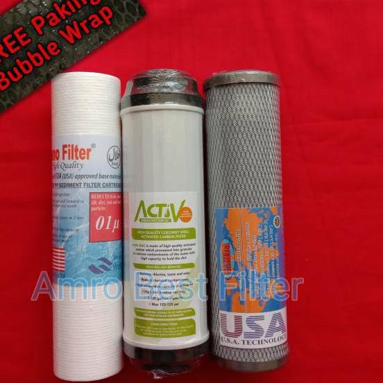 Jual New Stock Paket Filter Air Bersih ( Spon + GAC + CTO ) | Shopee ...