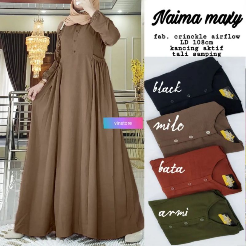 Jual GAMIS NAIMA MAXY JUMBO GAMIS CRINGKLE AIRFLOW TRENDY GAMIS BUSUI ... Jual GAMIS NAIMA MAXY JUMBO GAMIS CRINGKLE AIRFLOW TRENDY GAMIS BUSUI ...