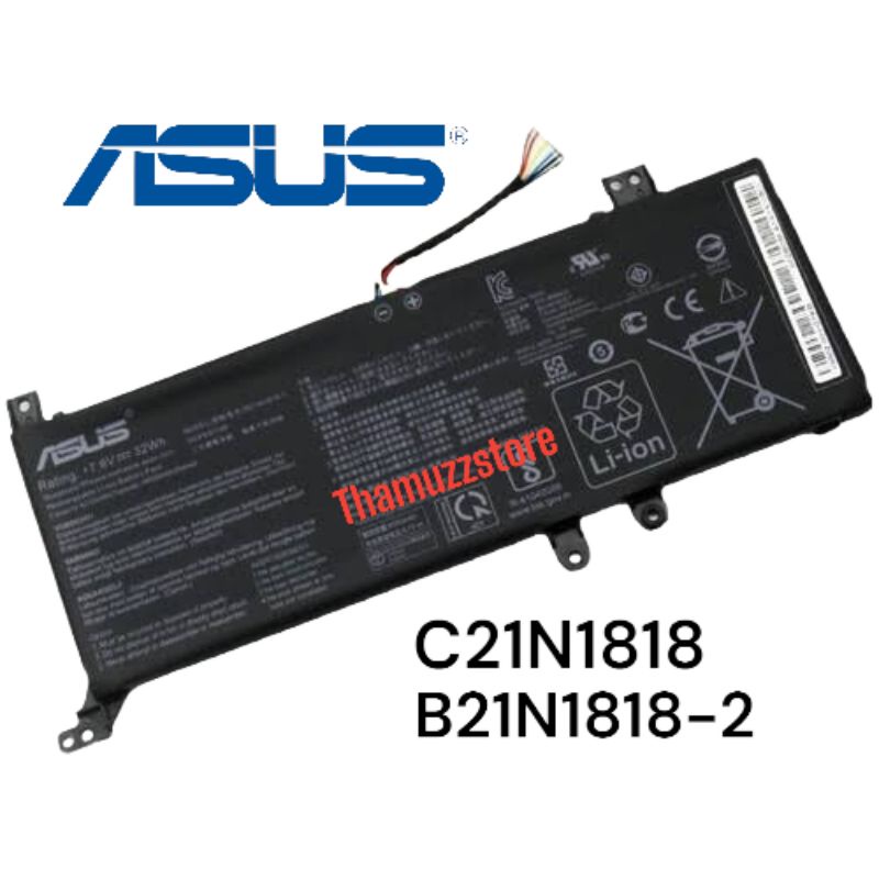 Jual Baterai Asus VivoBook A412 A412D C21N1818 B21N1818-2 2ICP6/60/80 A412F | Shopee Indonesia