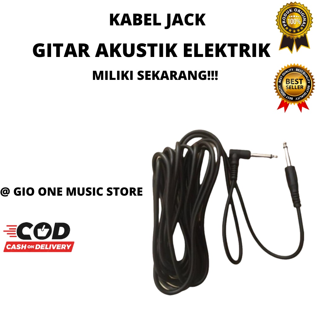 Jual kabel jack gitar akustik elektrik 3meter (COD) | Shopee Indonesia