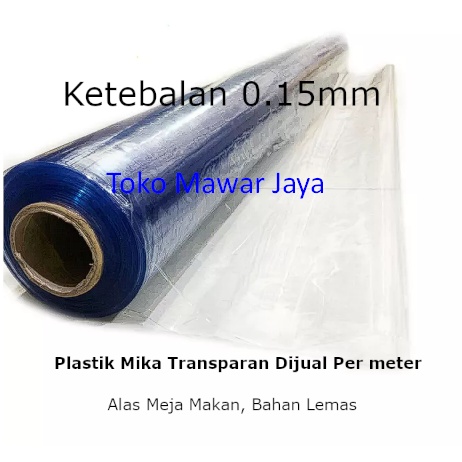 Jual Plastik Mika Bening Transparan Meteran / Alas Taplak Meja Makan | Shopee Indonesia