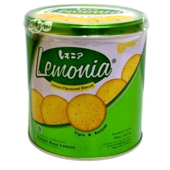Jual Nissin Lemonia 650gram biscuit biskuit roti kaleng Nissin Lemonia ...