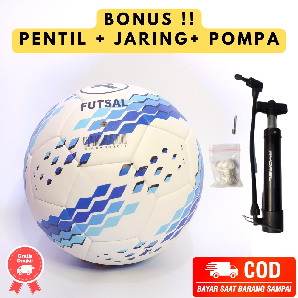 Jual Paket Hemat Bola Futsal Size 4 Merk Ryorel Original Bonus Pompa ...