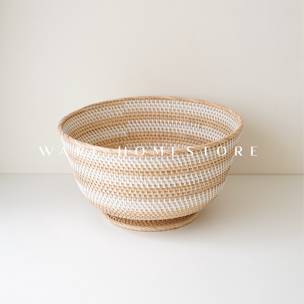Jual WARE HOMESTORE Mangkok Buah Bulat Rotan / Mangkok Rattan / Mangok ...