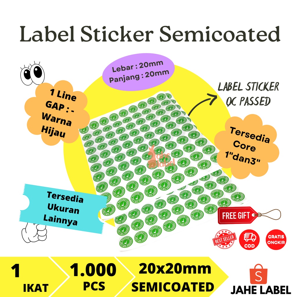 Jual STICKER QC CHECKED , STIKER QC PASSED , LABEL QUALITY CONTROL ...