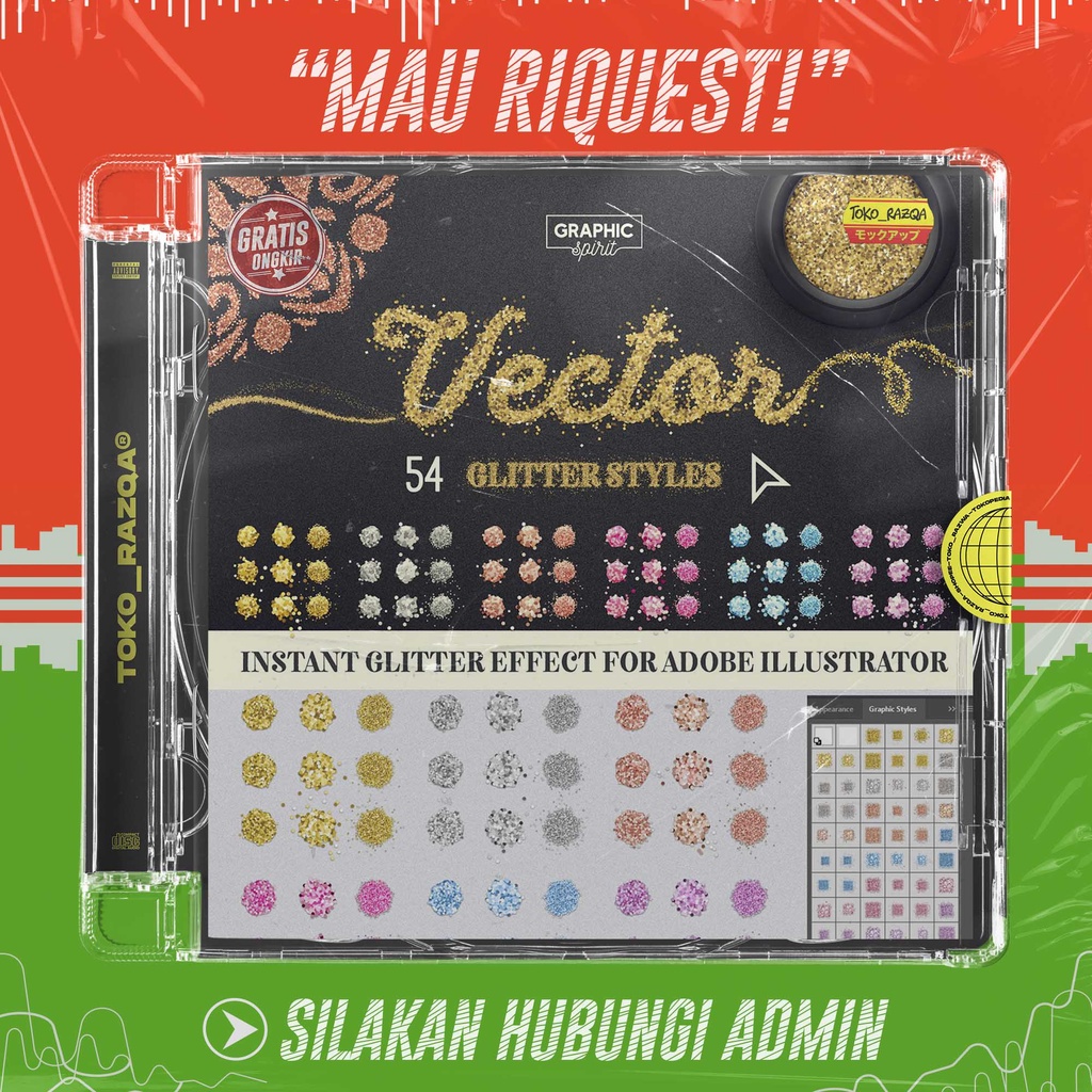 Jual VECTOR GLITTER For Illustrator AI | Shopee Indonesia