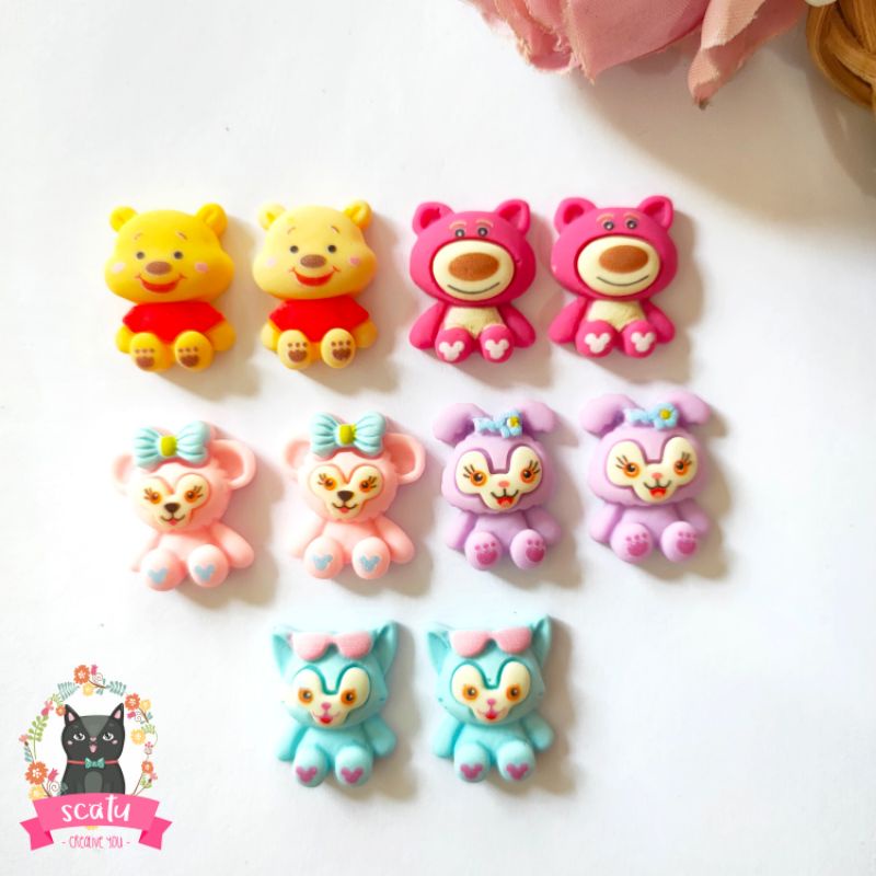 Jual Charm Clay Lucu Bentuk Pooh Lotso And Friends | Shopee Indonesia