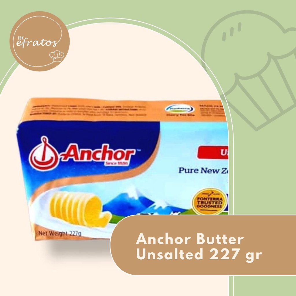 Jual Anchor Butter Unsalted 227gr | Shopee Indonesia