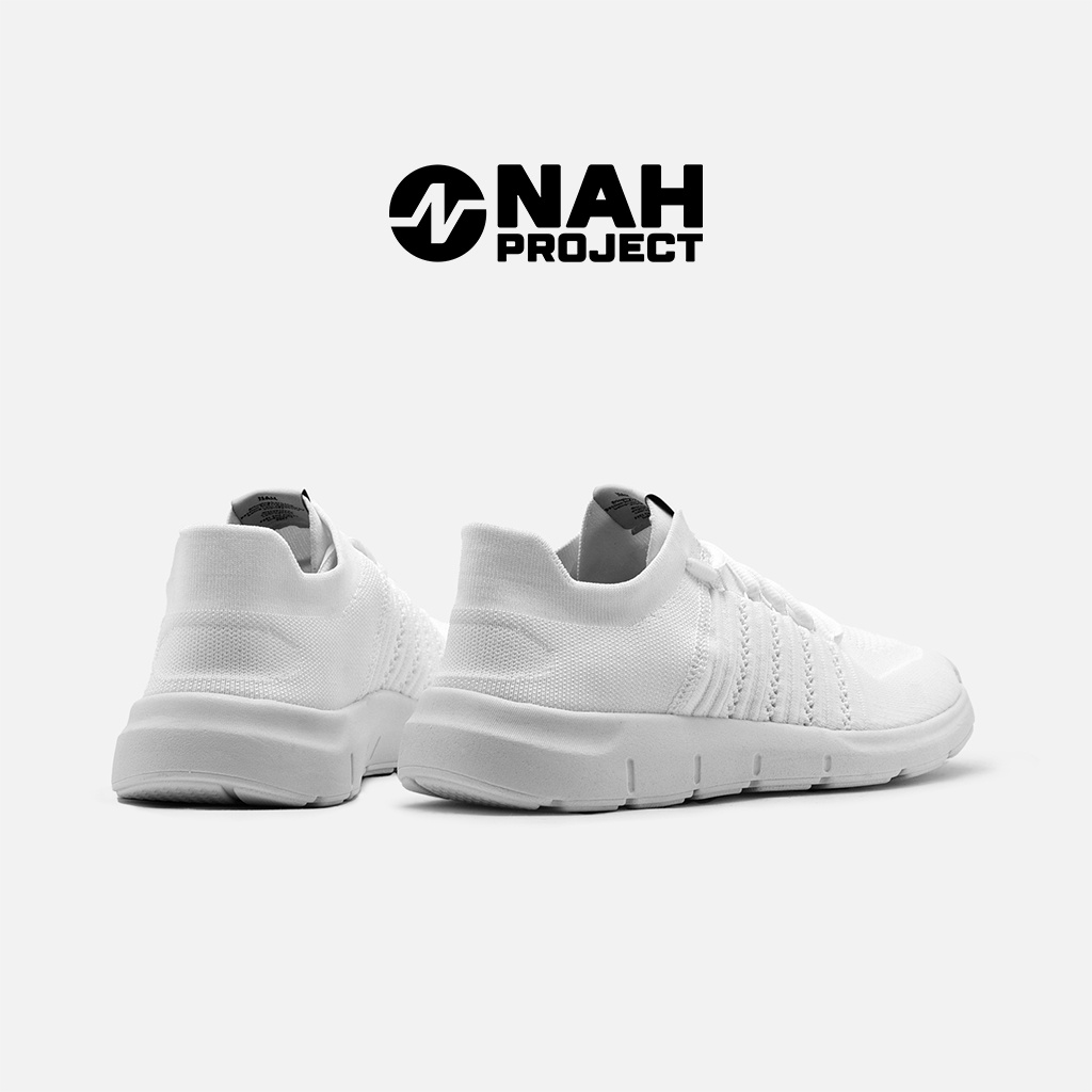 Jual NAH Project - Sepatu Sneakers Pria Unisex Flexknit V3.0 All White ...
