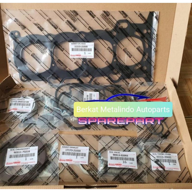 Jual PACKING PAKING SET GASKET FULL SET TOYOTA YARIS VIOS LIMO GEN 3 2 1 PLAT ORIGINAL | Shopee ...