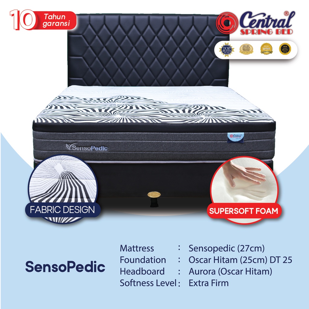 Jual Central Spring Bed Sensopedic – Bed Set | Shopee Indonesia